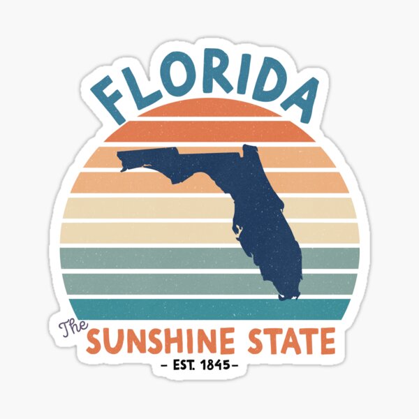 "The State of Florida /Florida – The Sunshine State" Sticker for Sale ...