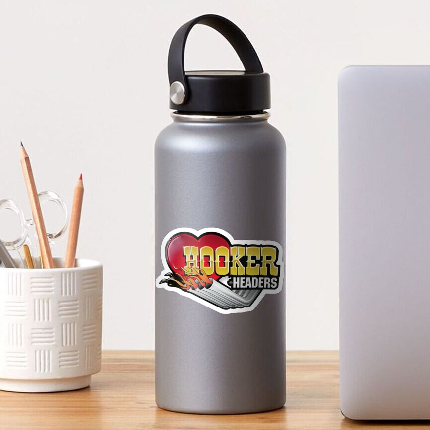 "Hooker Headers Logo" Sticker for Sale by moramorakun | Redbubble