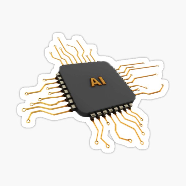"Artificial Intelligence Microchip 3D" Sticker for Sale by Phantasmal-2 ...