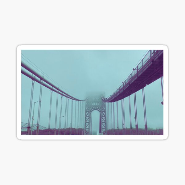 "George Washington Bridge photo" Sticker for Sale by Underthesunmoon ...