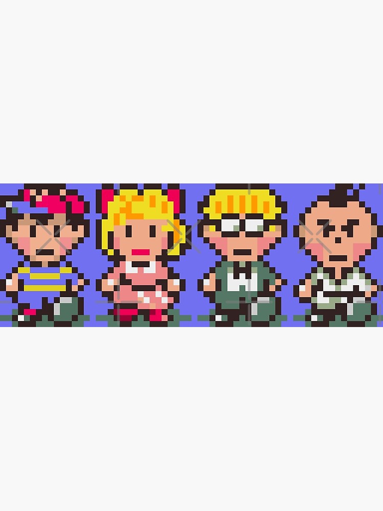 "Earthbound Party Member Sprites" Poster for Sale by SpriteGuy95 ...