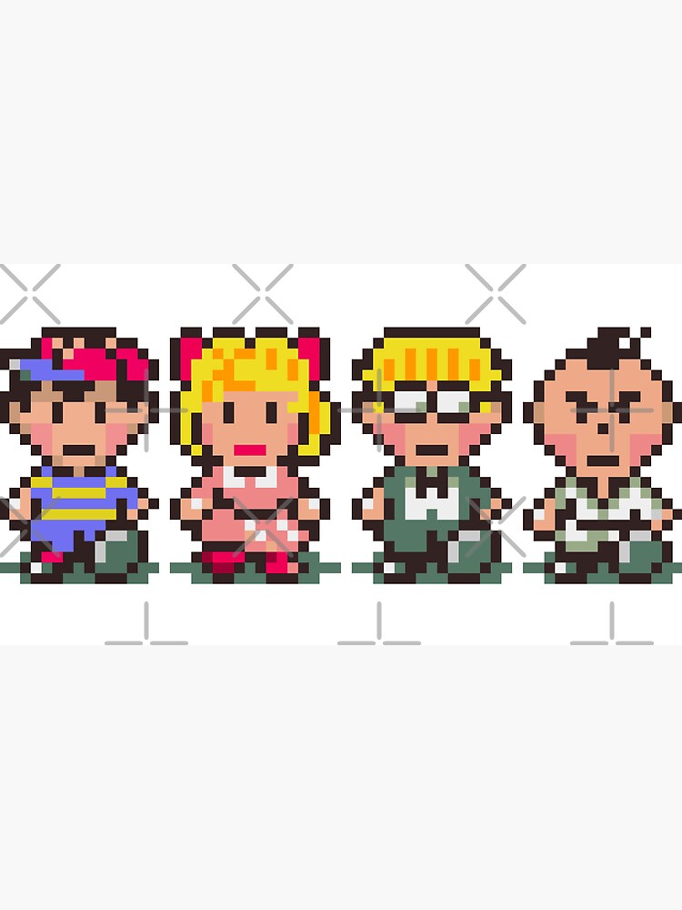 "Earthbound Party Member Sprites" Cap for Sale by The Sprite Guy ...