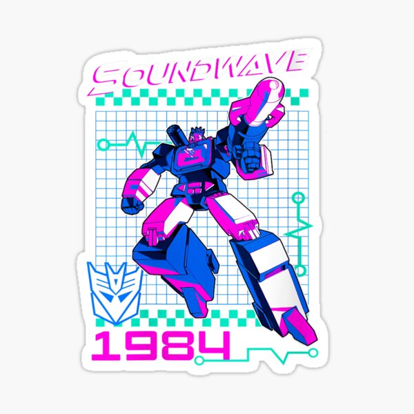 "Womens Transformers Soundwave 1984" Sticker for Sale by BenQMerch ...