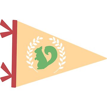 "Squirrel Sorority Pennant" Sticker for Sale by Camille Albers | Redbubble