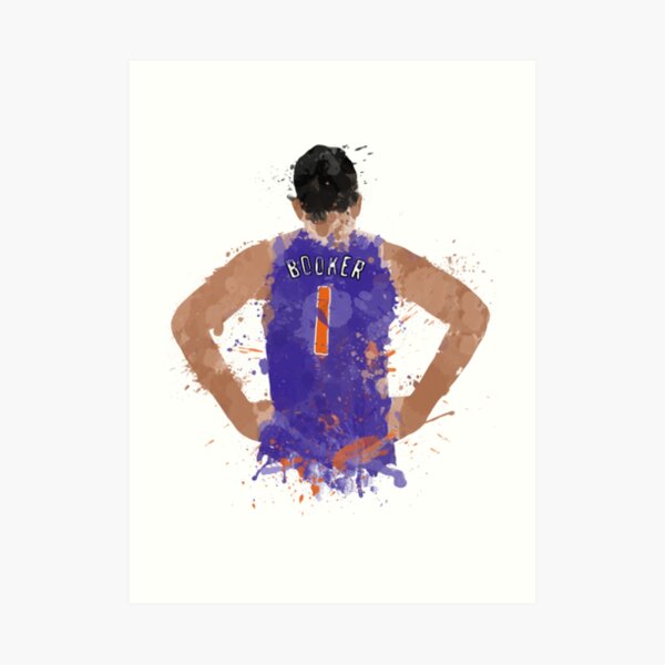 "Phoenix Suns Devin Booker Paint Splatter Art" Art Print for Sale by ...