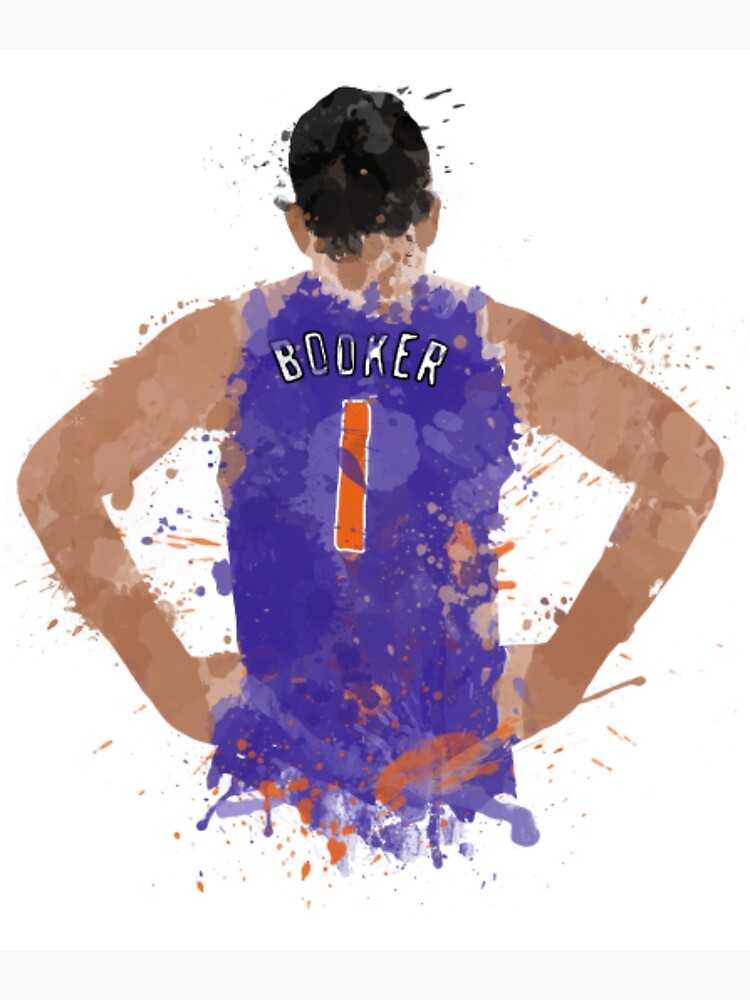 "Phoenix Suns Devin Booker Paint Splatter Art" Art Print for Sale by ...
