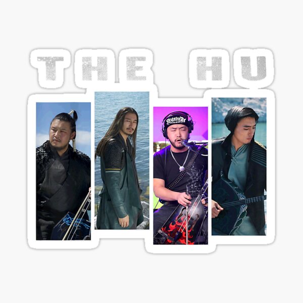 "Retro The Hu Vaporware Guitarist Music Legends Live Forever" Sticker ...