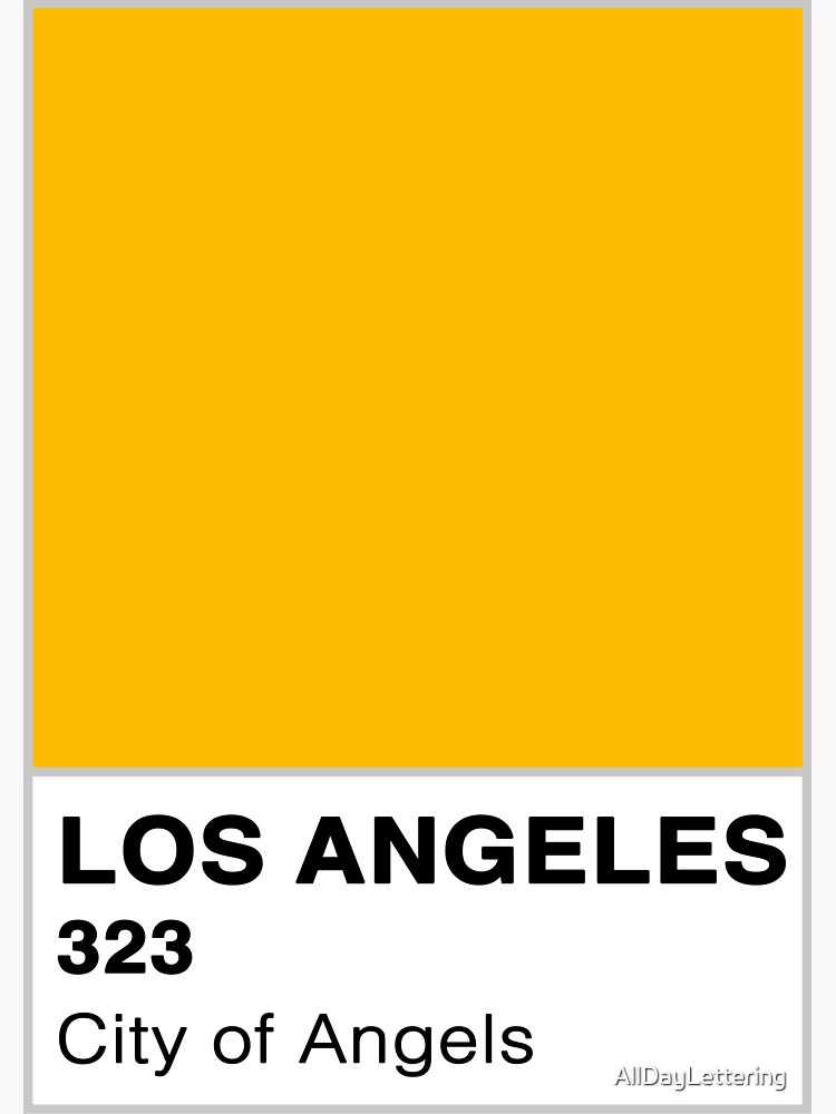 "Los Angeles - Area Code 323, City of Angels " Sticker for Sale by ...