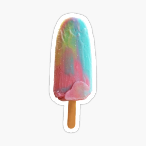 "Vaporwave Rainbow Ice Cream Popsicle" Sticker for Sale by sailxrmei ...