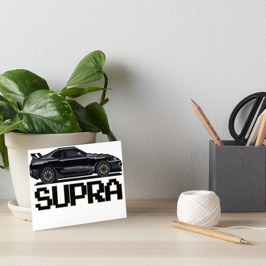 "Toyota Supra JDM Pixel MK4 Tuner " Art Board Print by asvpdiamond ...