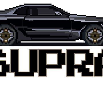 "Toyota Supra JDM Pixel MK4 Tuner " Art Board Print for Sale by ...