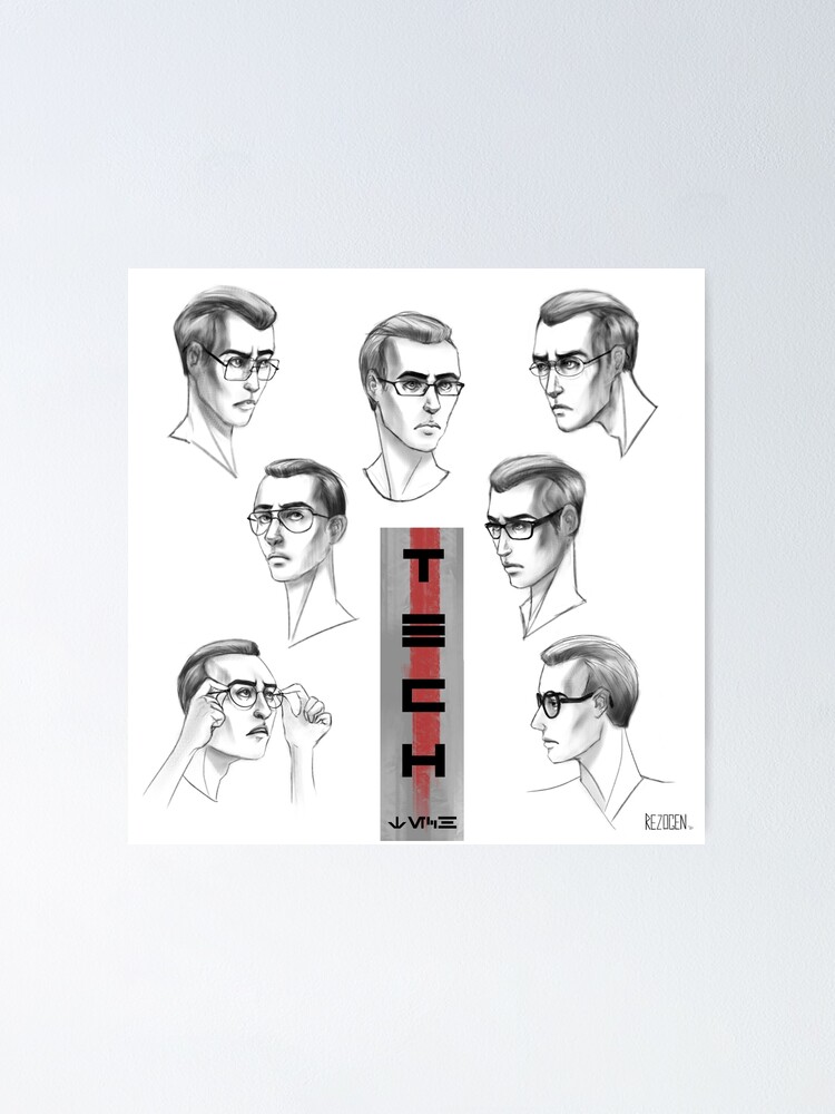 "The Bad Batch Tech: Glasses Variants" Poster for Sale by REZOGEN ...