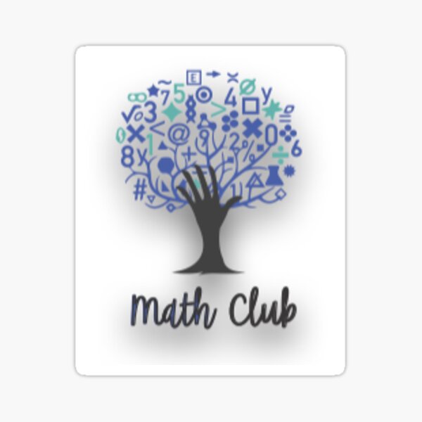 "Math Club Logo" Sticker for Sale by ASVJarts2019 | Redbubble