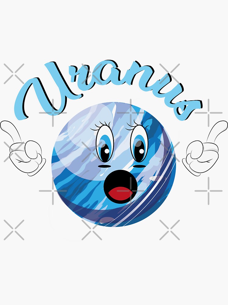 "Uranus" Sticker for Sale by Mixpixels | Redbubble