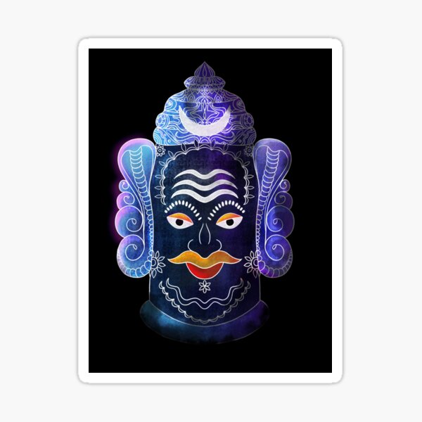 "mahakal digital painting artwork mahakaleshwar" Sticker for Sale by ...