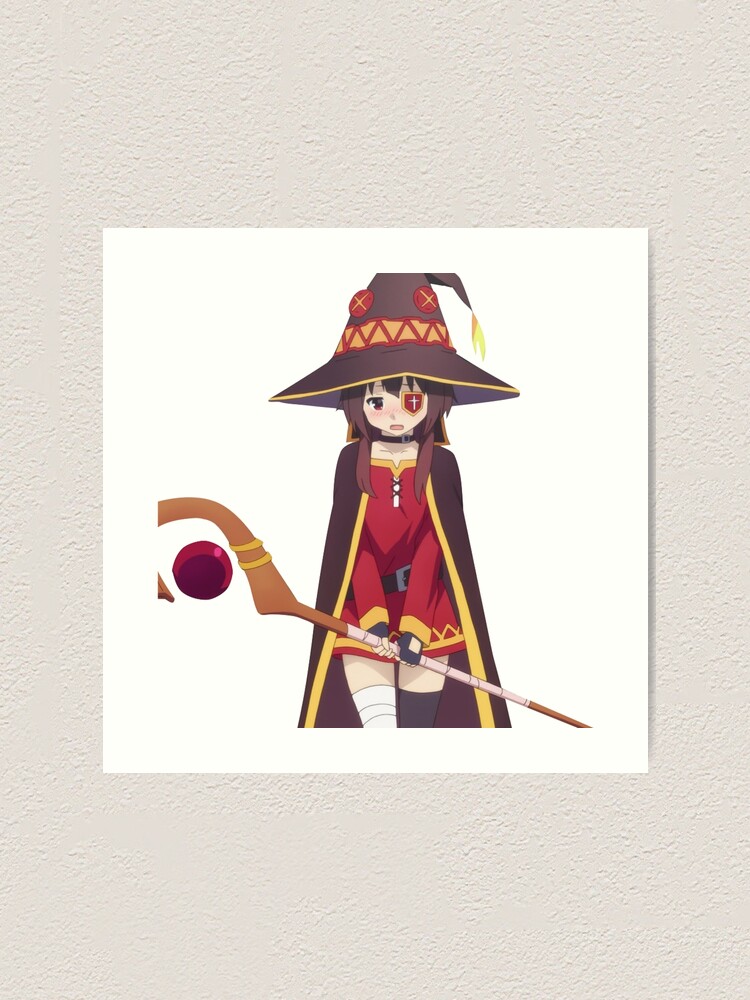 "megumin blush" Art Print by snailhunter66 | Redbubble