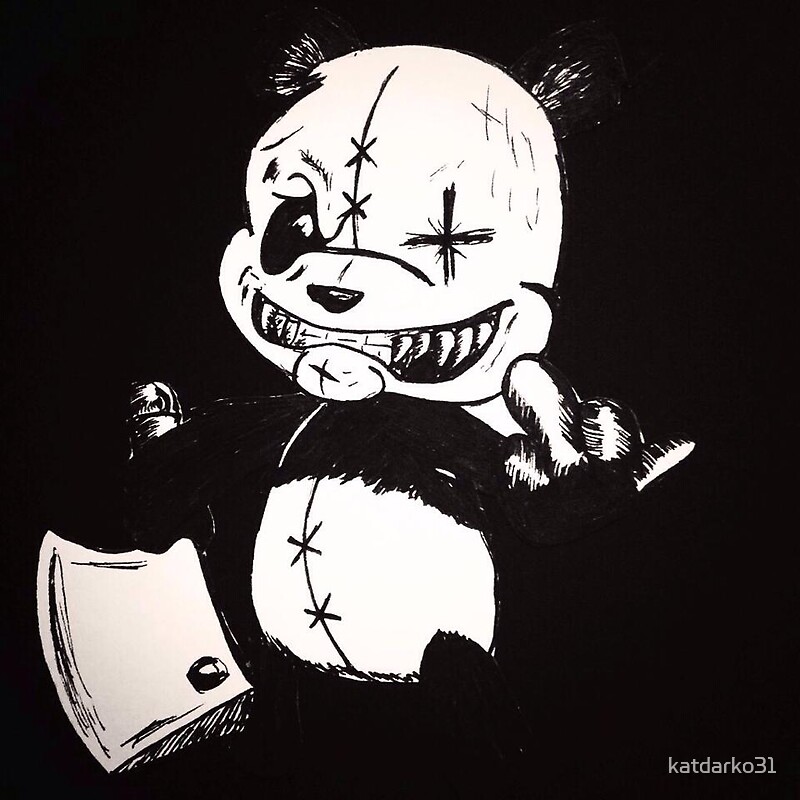 "Evil Panda " Stickers by katdarko31 | Redbubble