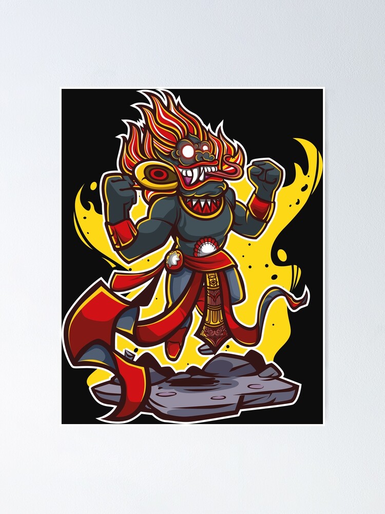 "Traditional Chibi Devil Art T-Shirt Design " Poster for Sale by ...
