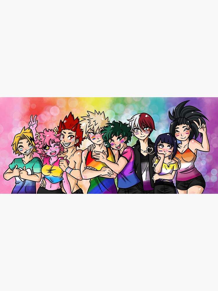 "Happy Pride From MHA" Poster for Sale by lapetitlapearl | Redbubble