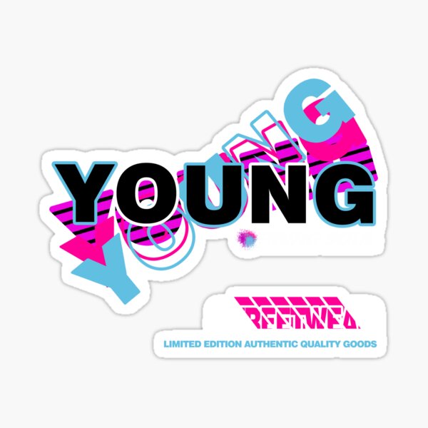 "Young Streetwear " Sticker for Sale by Designupdate | Redbubble