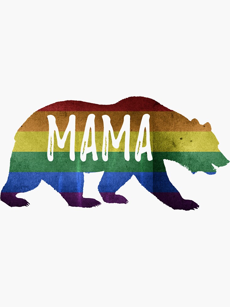 Mama Bear Lgbt Mom Mothers Sticker For Sale By Handali Redbubble