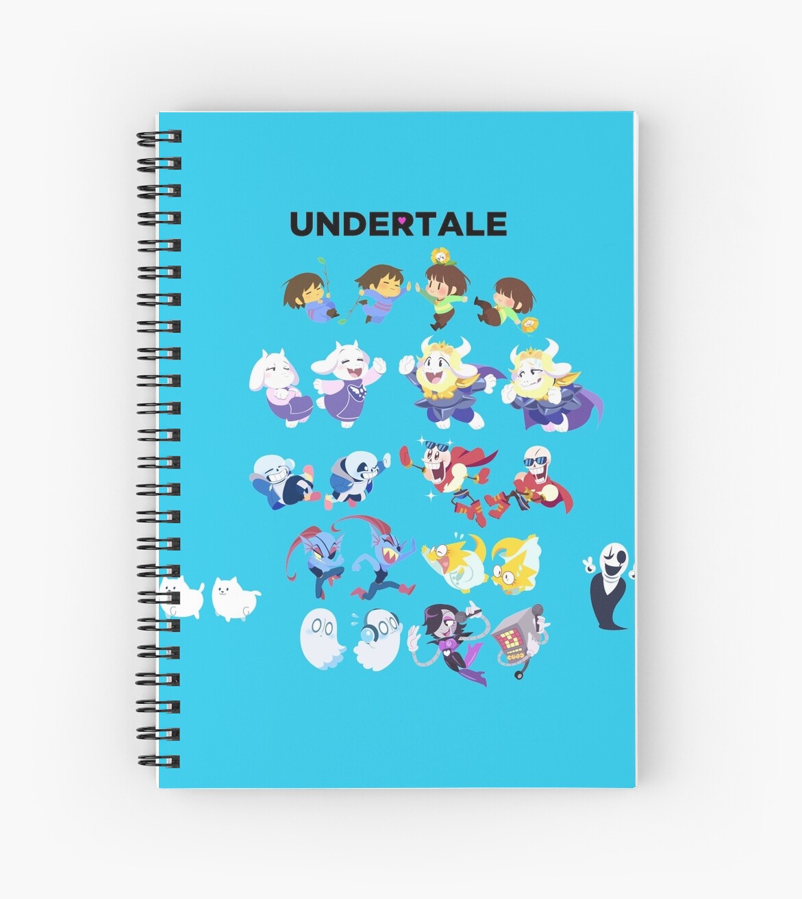 "Undertale" Spiral Notebook by mirrorredge | Redbubble