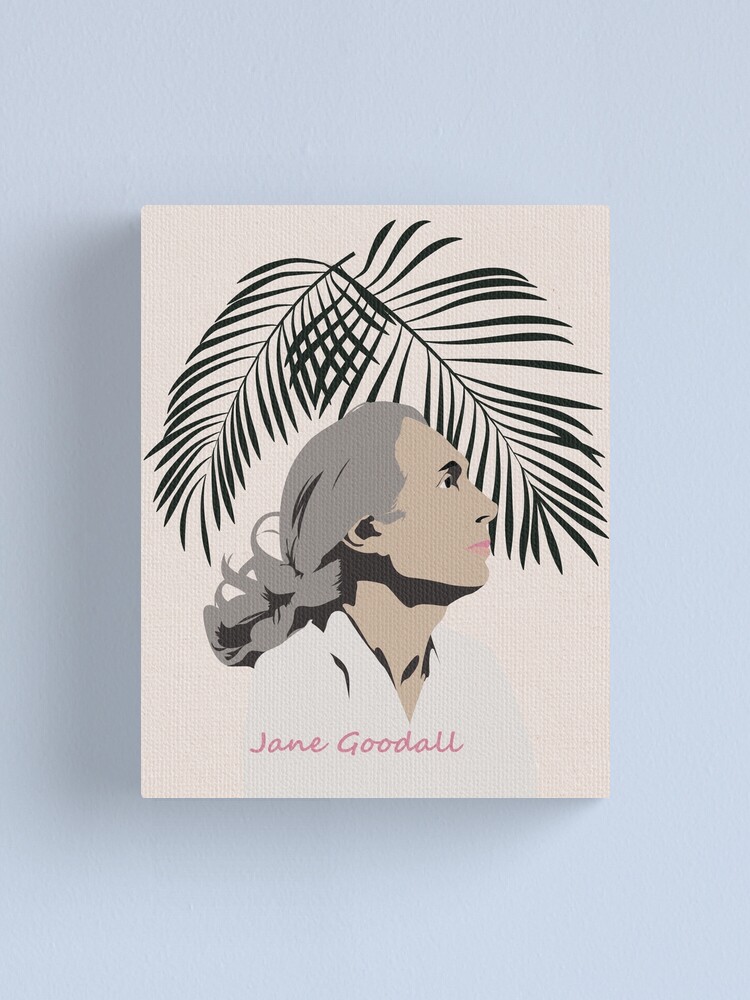 "Jane Goodall Poster Art Chimpanzee, female scientist, science poster ...
