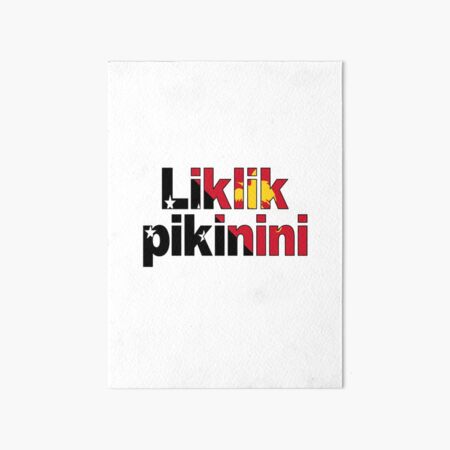 "Liklik Pikinini with Papua New Guinea Flag" Art Board Print for Sale ...