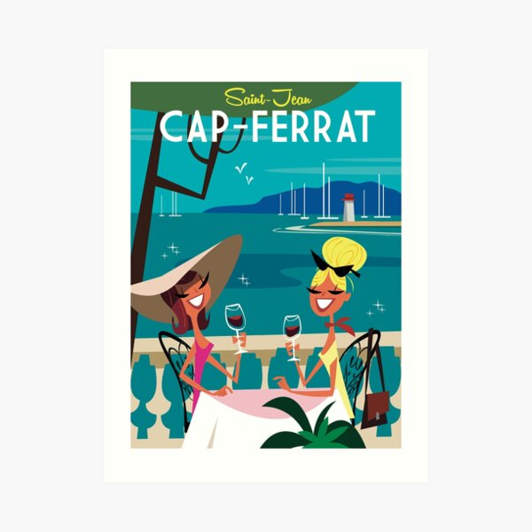 "Saint-Jean-Cap-Ferrat poster" Art Print for Sale by GAGodel | Redbubble
