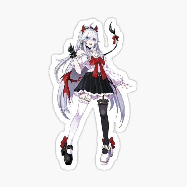 "Veibae fullbody Silvervale Vshojo vtuber" Sticker for Sale by ...