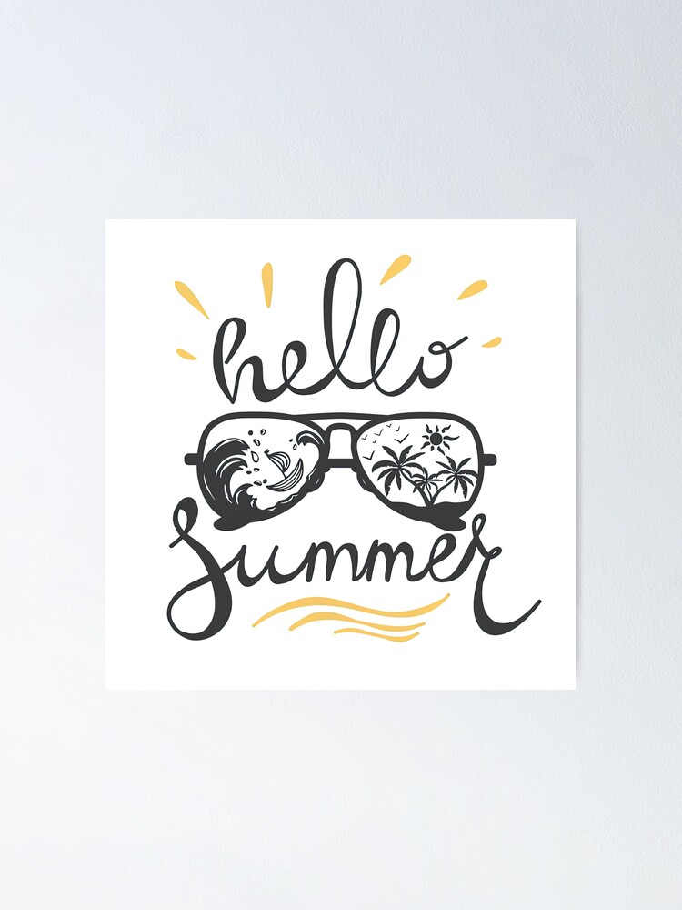 Póster «Hola Sunshine, Hola Sunshine Design. Hola sol niños dibujados a ...