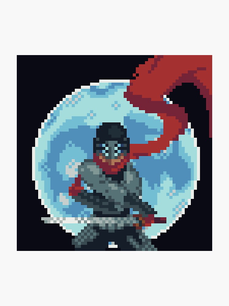 "Shinobi Pixel Art artwork" Sticker for Sale by DeusPotato | Redbubble