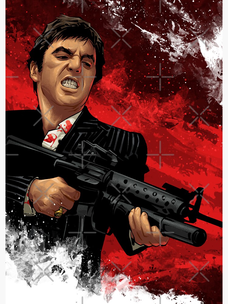 "Scarface" Sticker for Sale by n-abakumov | Redbubble