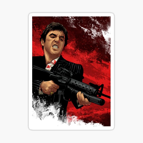 "Scarface" Sticker for Sale by n-abakumov | Redbubble