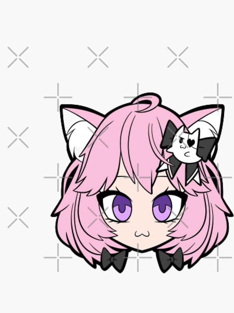 "nyanners Silvervale Vshojo vtuber" Sticker for Sale by Elijah5455 ...