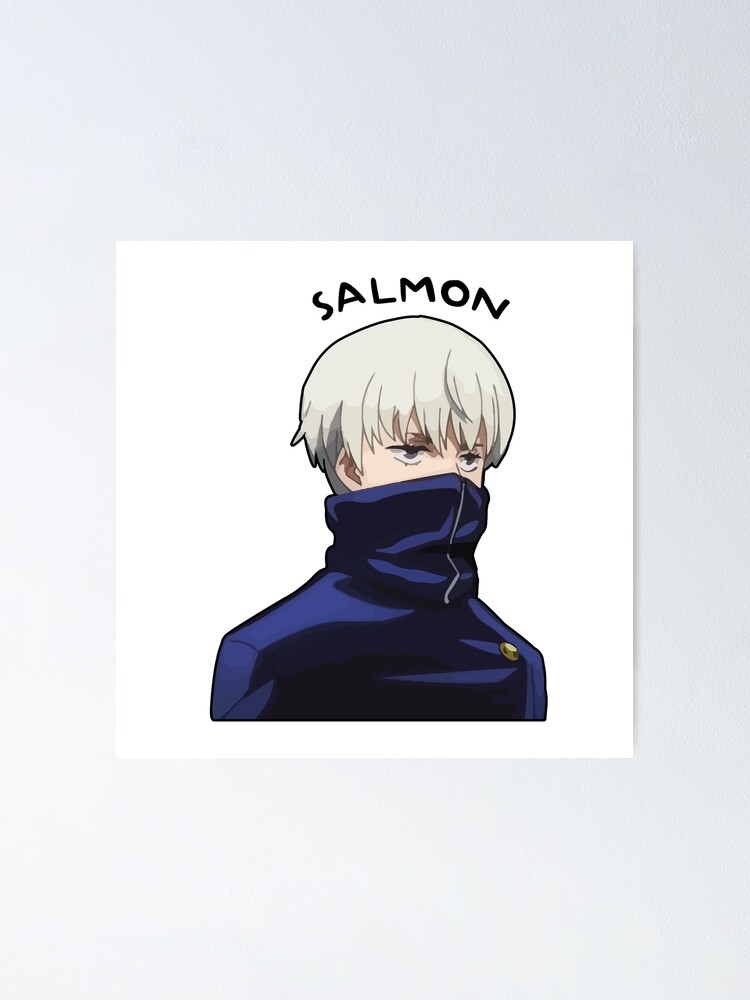 "Toge Inumaki "Salmon" Funny" Poster for Sale by Alicia-Lee | Redbubble