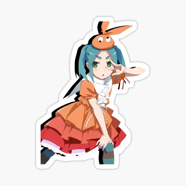 "Monogatari - Yotsugi Ononoki" Sticker for Sale by Recup-Tout | Redbubble