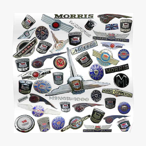 "Morris Logos" Poster for Sale by RoussieTheFox | Redbubble