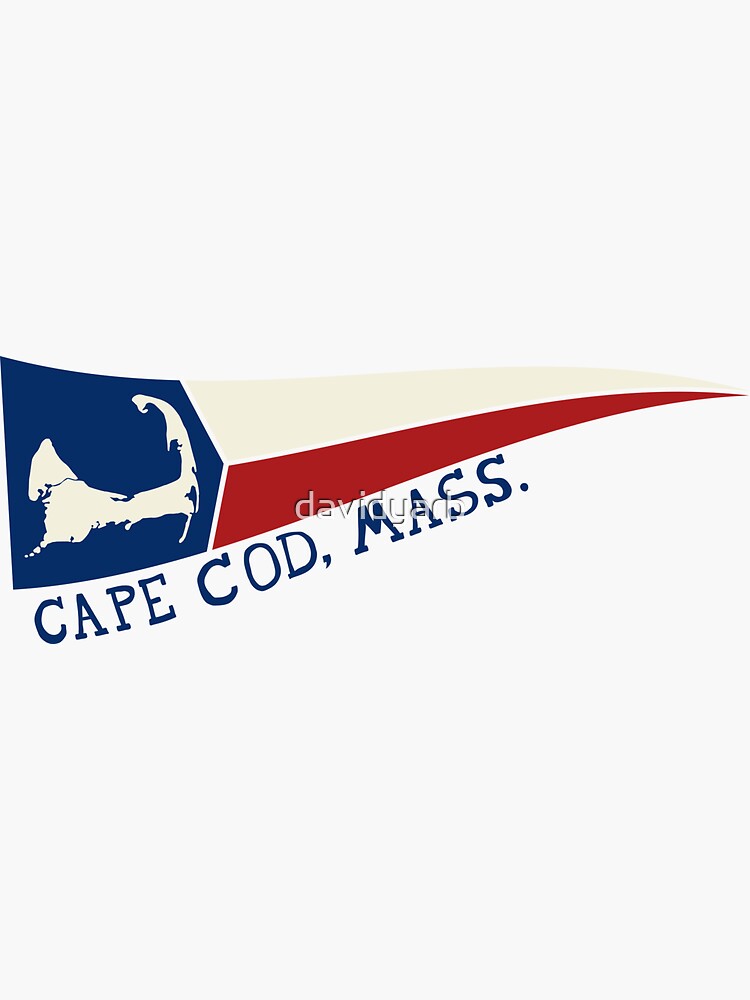 "CAPE COD, MASS." Sticker for Sale by davidyarb | Redbubble