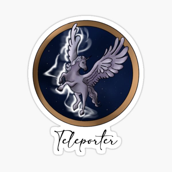 "(Labeled) Teleporter Ability Pin" Sticker for Sale by nlmarte | Redbubble