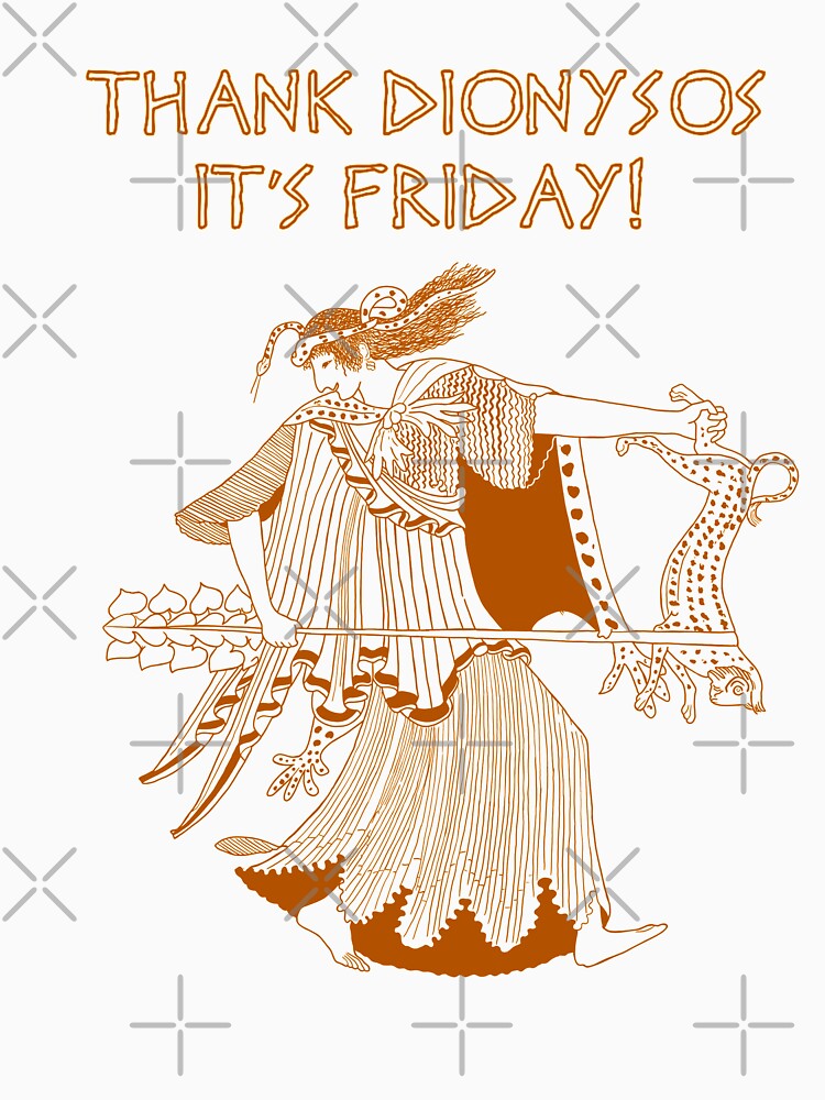 "TDIF: Thank Dionysos it’s Friday" Classic T-Shirt for Sale by ...