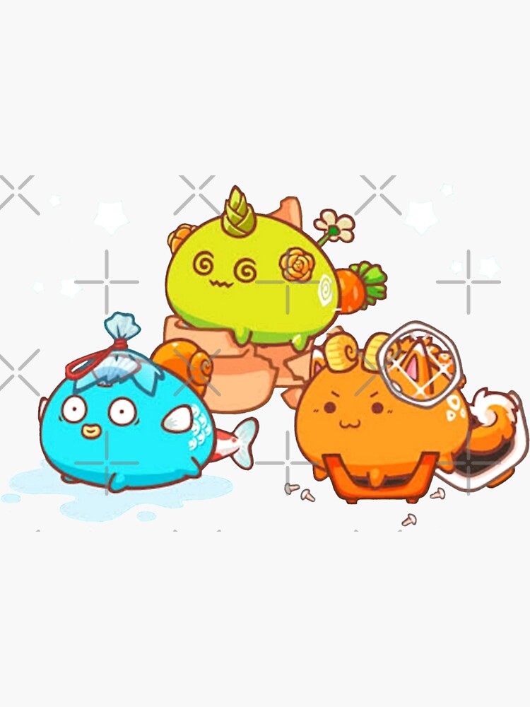 "Axie infinity" Sticker for Sale by Jonnasushi | Redbubble