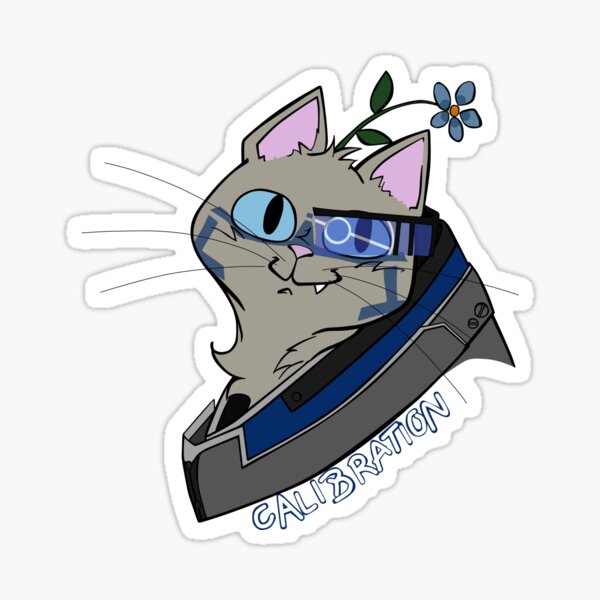 "Cat Effect" Sticker for Sale by Misszombiebride | Redbubble