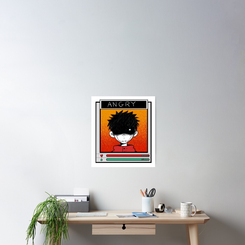"JJK Emotions - Angry Yuji" Poster for Sale by aoi-anime | Redbubble