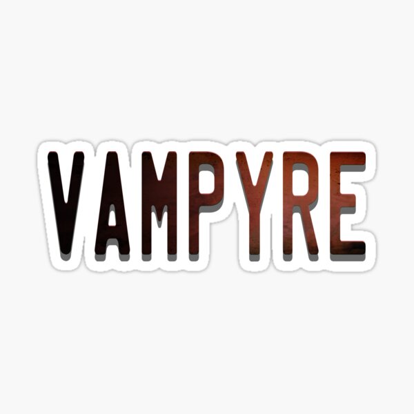 "VAMPIRE" Sticker for Sale by TeeAcademy | Redbubble
