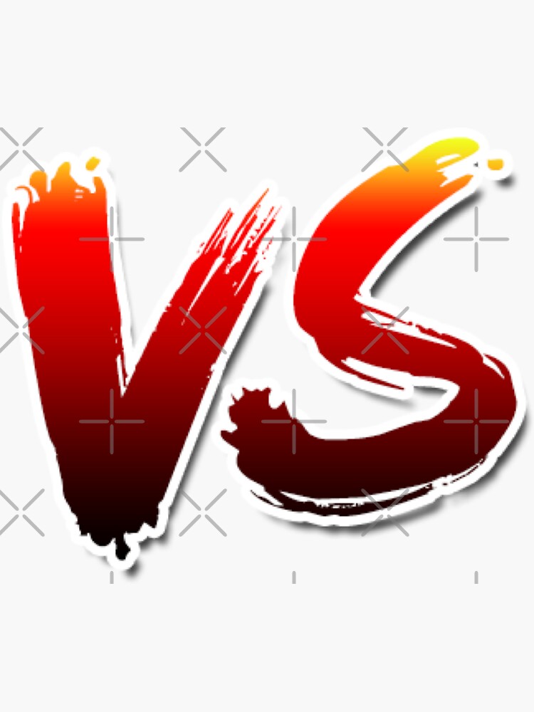 "VS Sticker" Sticker for Sale by John693 | Redbubble