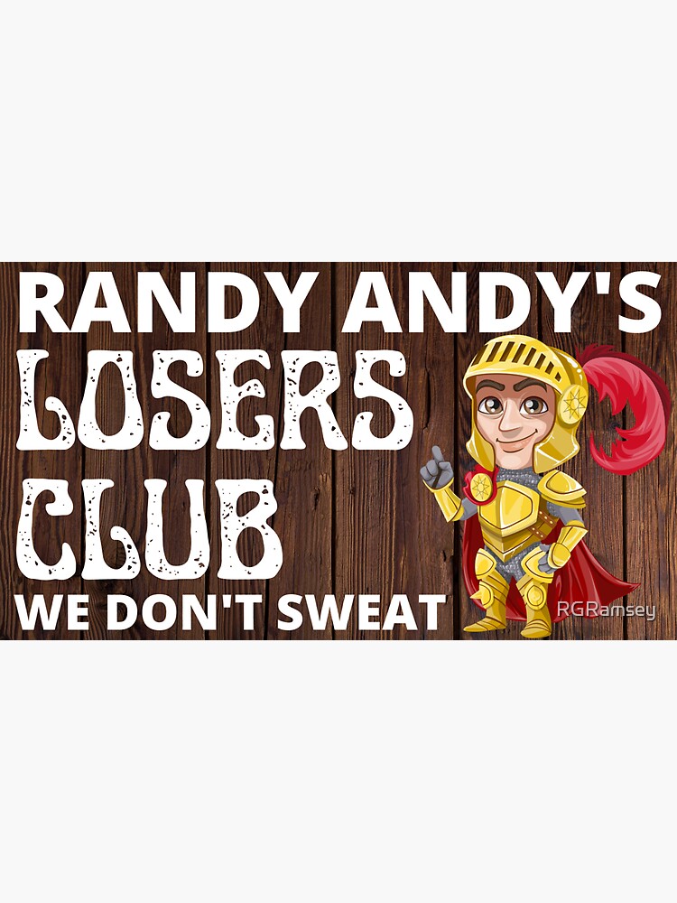 "Randy Andy's Losers Club Hat" Sticker for Sale by RGRamsey | Redbubble