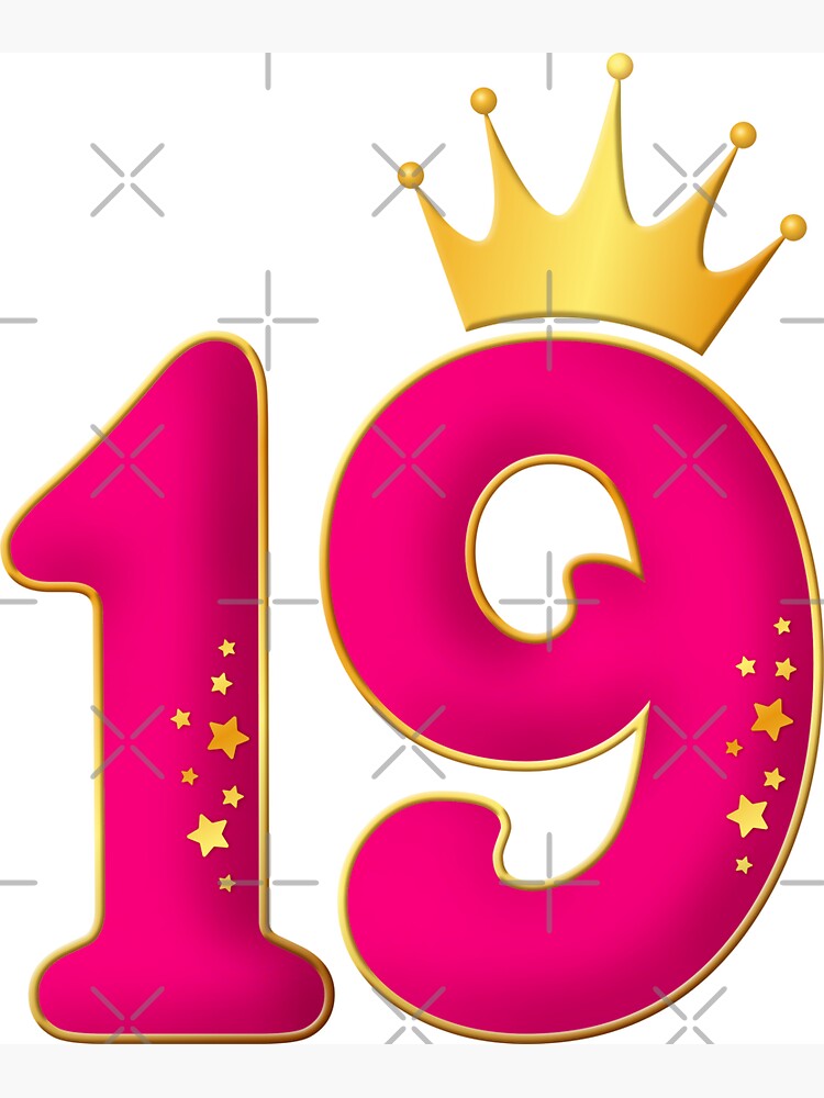 Number 19 Birthday
