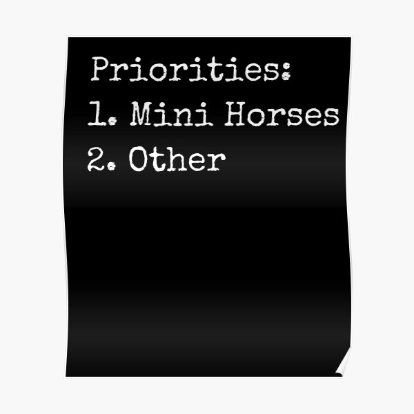 "Mini Horses Lover Miniature Horse Pony Lovers" Poster for Sale by ...