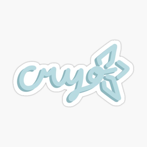"cryo - Genshin Impact" Sticker for Sale by WinterStarshine | Redbubble